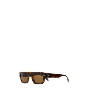 Alexander McQueen Rectangular Frame Sunglasses - Black