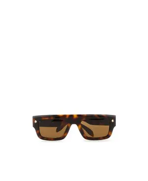 Alexander McQueen Rectangular Frame Sunglasses - Black