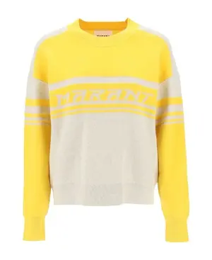 Isabel Marant Étoile Callie Logo Intarsia Crewneck Jumper