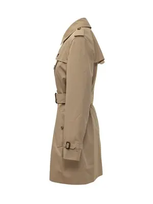 Burberry Double Breasted Belted Trench Coat