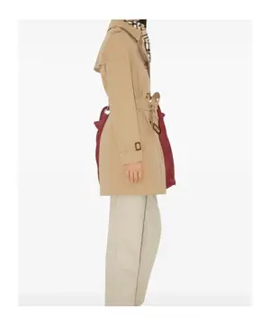 Burberry Double Breasted Belted Trench Coat