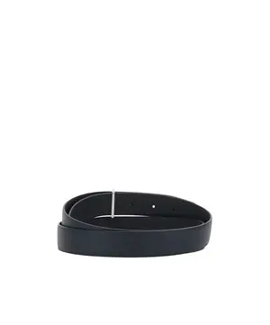 TOM FORD Leather Belt With T Buckle Closure - Blue