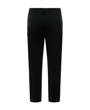 Valentino Garavani Embellished Mid-rise Trousers