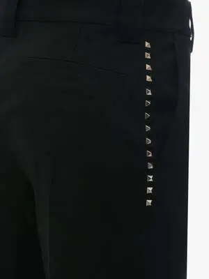 Valentino Garavani Embellished Mid-rise Trousers
