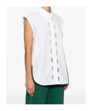 Dorothee Schumacher Sleeveless Collared Blouse With Cutout Detail