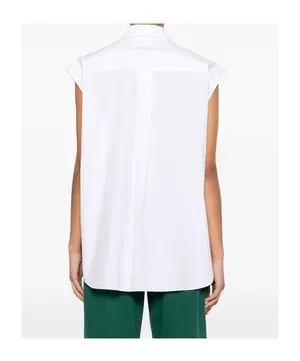 Dorothee Schumacher Sleeveless Collared Blouse With Cutout Detail