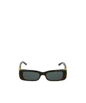 Balenciaga Balenciaga Logo Rectangle Sunglasses Gray