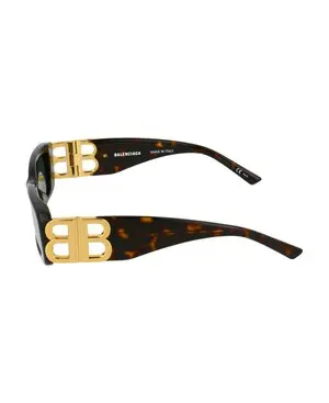 Balenciaga Logo Rectangle Sunglasses - Gray