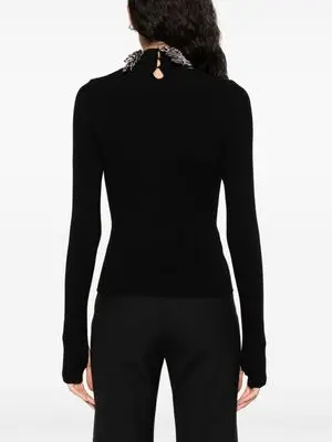 Giuseppe Di Morabito Embellished Knitted Jumper With Glove Sleeves