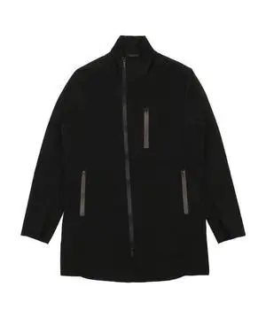 Emporio Armani Logo Zip-up Casual Jacket - Black