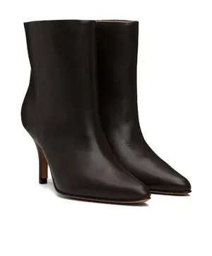 MAISON MARGIELA Pointed-toe Leather Ankle Boots - Brown