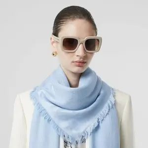 Burberry Silk And Wool Blended Jacquard Scarf