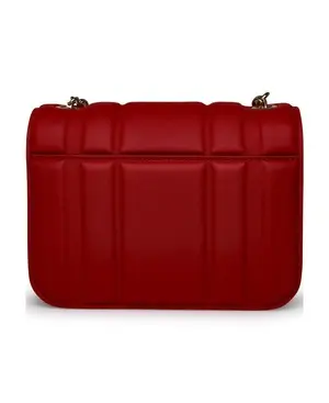 FERRAGAMO Flip Chain Shoulder Bag - Red