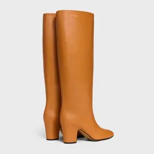 Celine Iconic Calfskin High Boot - Orange