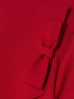 Valentino Garavani Crepe Couture Short Dress With Ribbon Detail
