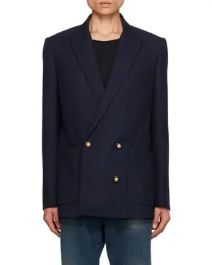 Balmain Double-breasted Tailored Blazer - Black