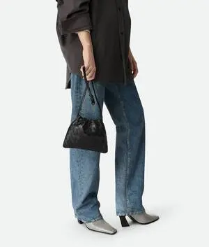Bottega Veneta Small Woven Leather Drawstring Bag