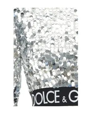 Dolce & Gabbana Sequin Embellished Crewneck Top