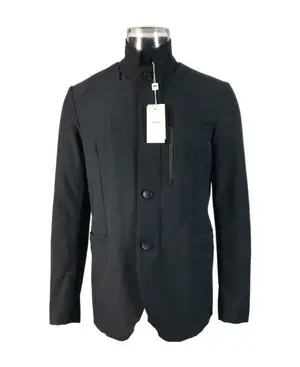 Emporio Armani Logo Detail Stand Collar Jacket