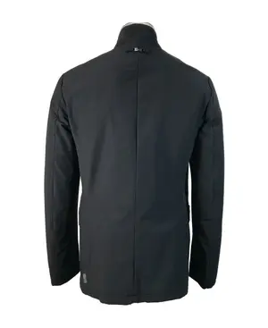 Emporio Armani Logo Detail Stand Collar Jacket