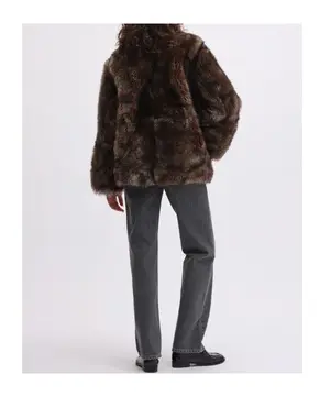 REMAIN BIRGER High-necked Fur Coat