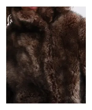 REMAIN BIRGER High-necked Fur Coat