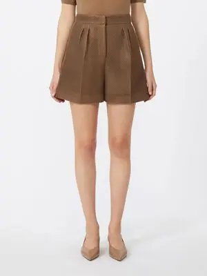 Max Mara Technical Mesh Shorts - Hazelnut Brown