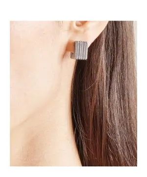 Khaite Empire Small Earrings - Silver
