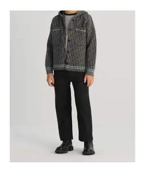 Dior Long-sleeved Cardigan With Hood