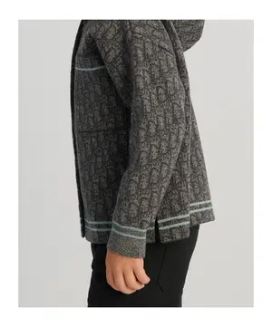 Dior Long-sleeved Cardigan With Hood