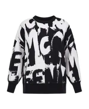 Alexander McQueen Graffiti Print Sweatshirt