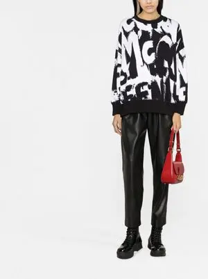 Alexander McQueen Graffiti Print Sweatshirt
