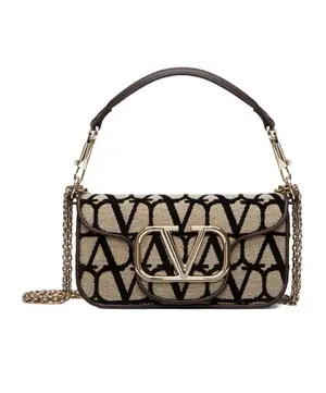 Valentino Garavani Vlogo Plaque Foldover Top Shoulder Bag
