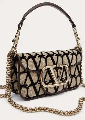 Valentino Garavani Vlogo Plaque Foldover Top Shoulder Bag