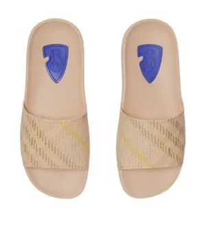 Burberry Check Pattern Slides - Teacup