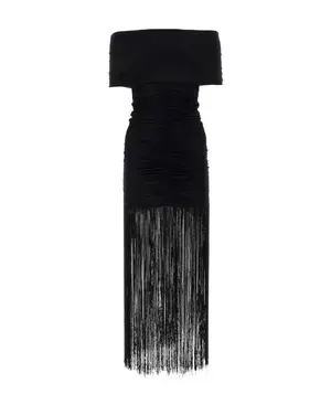 Khaite Jacinta Off-shoulder Ruched Dress