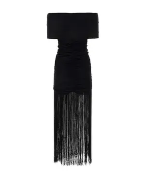 Khaite Jacinta Off-shoulder Ruched Dress