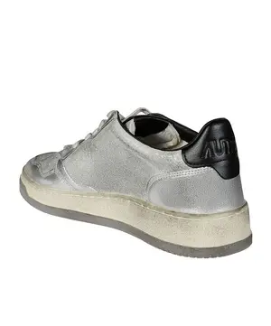 AUTRY Metallic Lace-up Sneakers - Gray