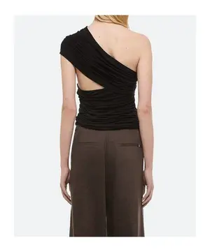 Helmut Lang One Shoulder Draped Top