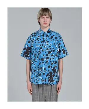 Marni Spot-printed Button-up Shirt - Blue