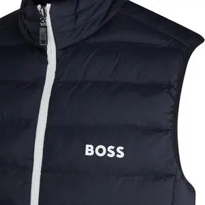 Hugo Boss Water-repellent Logo-printed Zipped Gilet