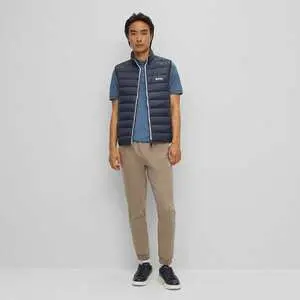 Hugo Boss Water-repellent Logo-printed Zipped Gilet