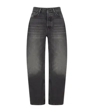 ANINE BING Fritz Straight-leg Jeans - Black