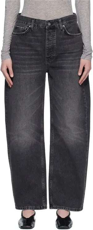 ANINE BING Fritz Straight-leg Jeans - Black