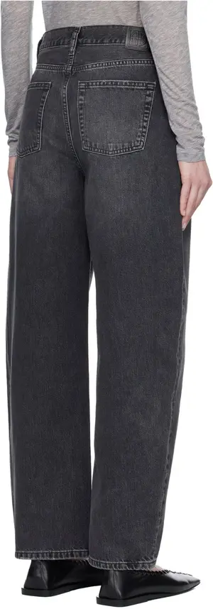 ANINE BING Fritz Straight-leg Jeans - Black