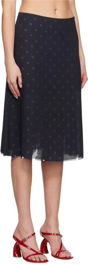 Acne Studios Polka Dot Layered A-line Skirt