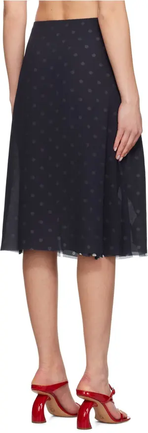 Acne Studios Polka Dot Layered A-line Skirt