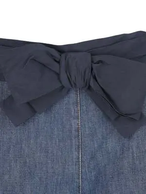 Valentino Garavani Bow Detail Wide-leg Jeans