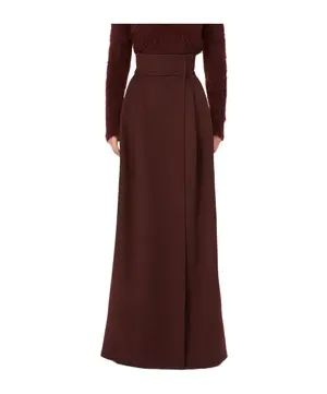Max Mara Zattera Pleated Maxi Skirt