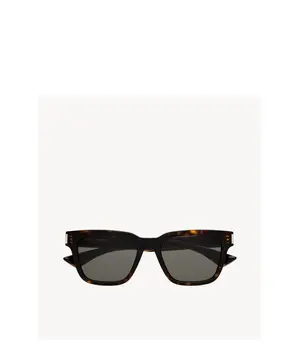 Saint Laurent Square Frame Sunglasses With Metal Hinge Details